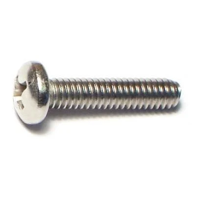 MIDWEST FASTENER 8-32 X 3/4 Stainless Steel Phillips Pan Head Machine Screws - 18-8 Coarse ...