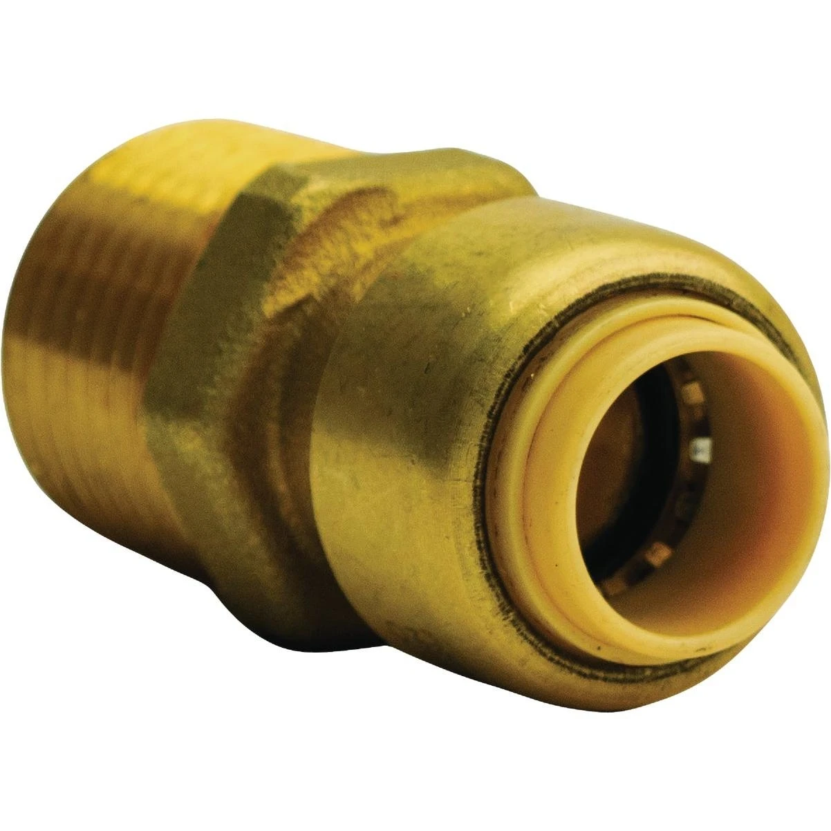 QuickFitting 3/8 In. Push-to-Connect x 1/2 In. MNPT Brass Reducing Male Adapter | Trinity Lumber