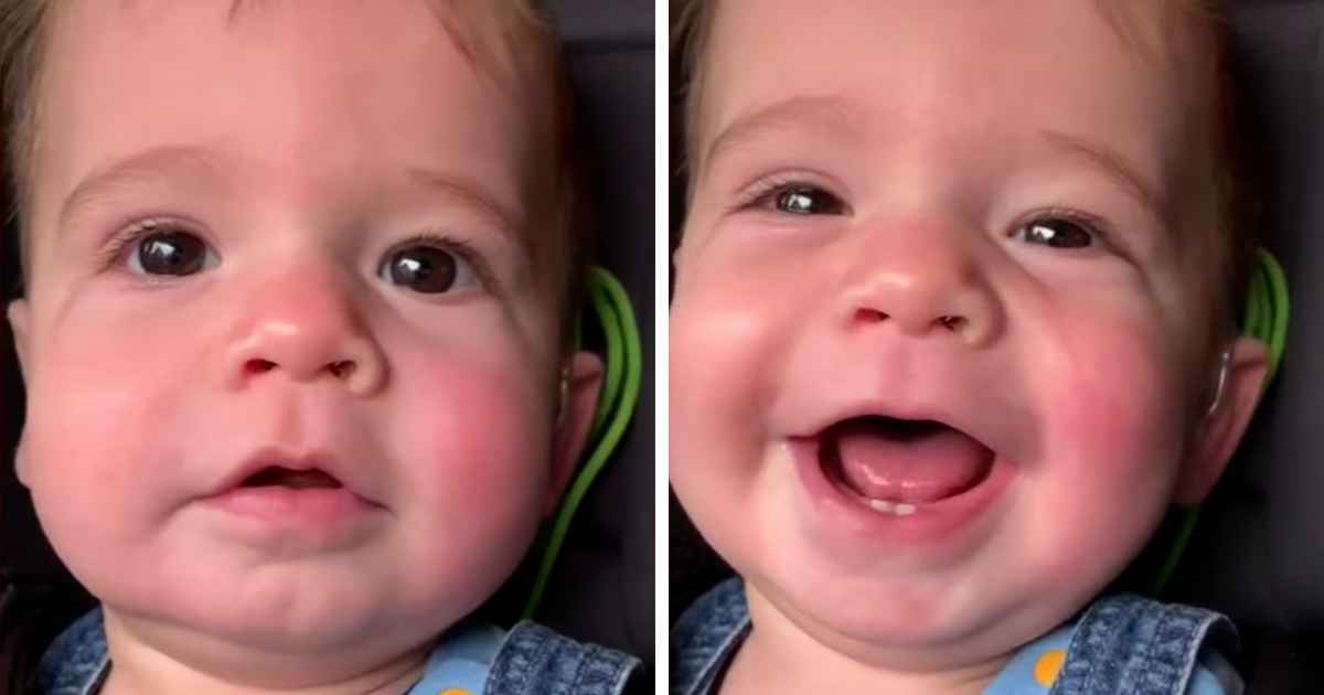 Deaf Baby Hears Mom's Voice For The First Time And Adorable Reaction ...