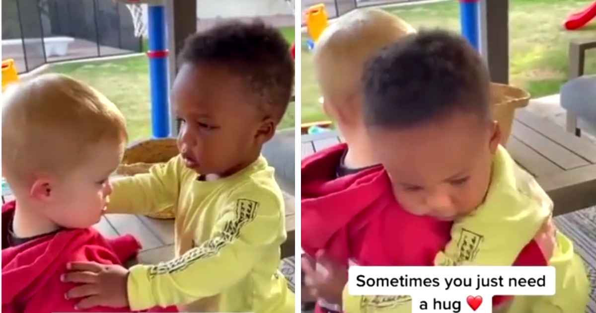 Toddler Comforts Best Friend In The Cutest Way | FaithPot