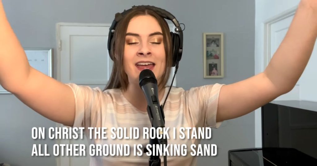 'On Christ The Solid Rock I Stand' Beautiful Cover By Jac Marino | FaithPot