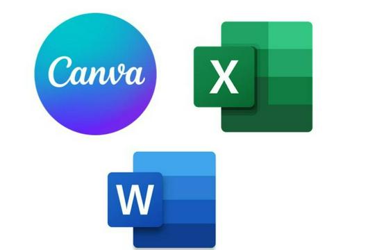 word excel canva