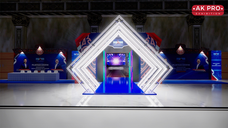 3D Layout Event, 3D Exhibition Booth & Grpahic Design Berpengalaman