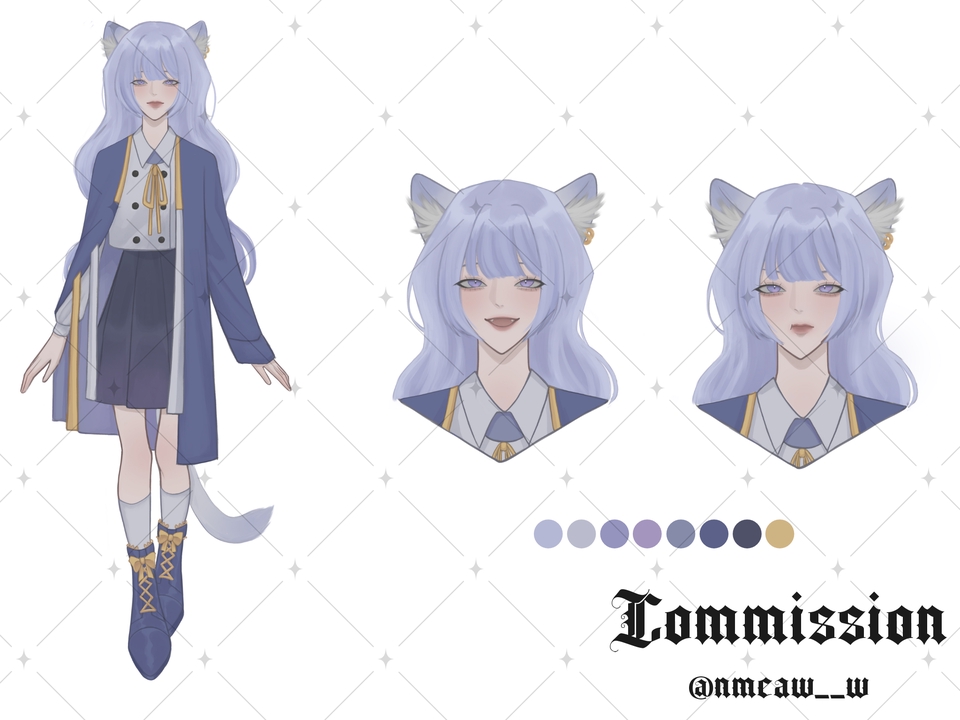 รับวาดภาพ Character Design / FanArt / OC / Illustration / Vtuber Model