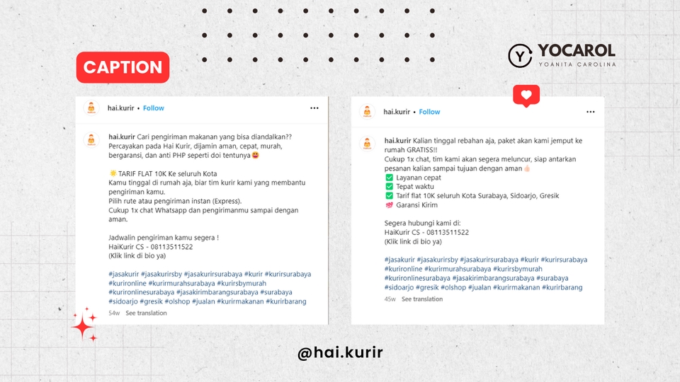JASA PENULISAN CAPTION INSTAGRAM | MURAH 1 HARI JADI