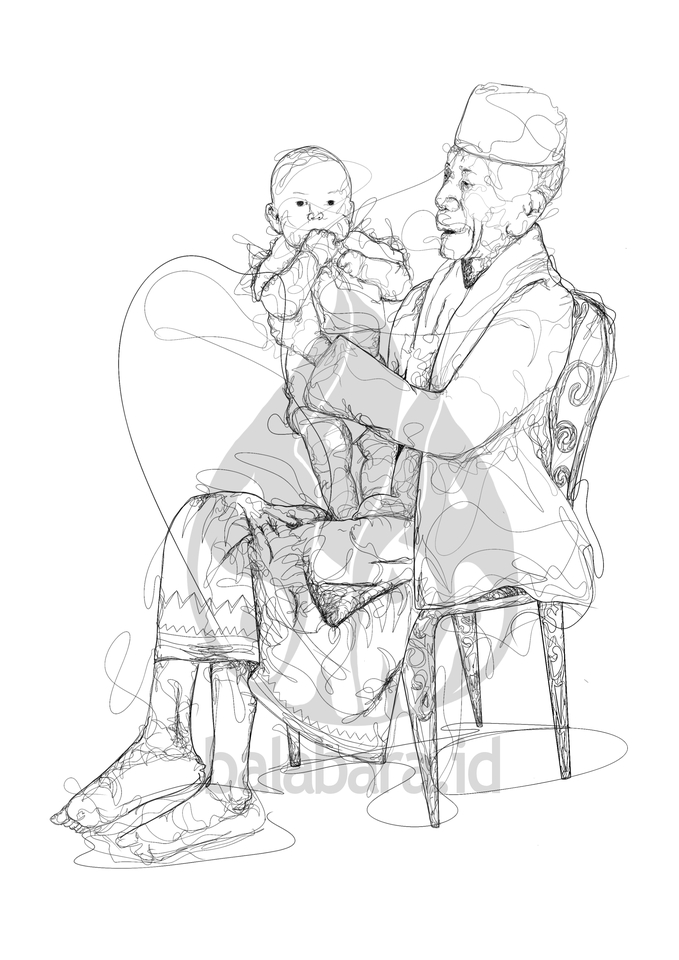 (SEHARI JADI) ILUSTRASI GAMBAR SCRIBBLE KEREN, UNIK.