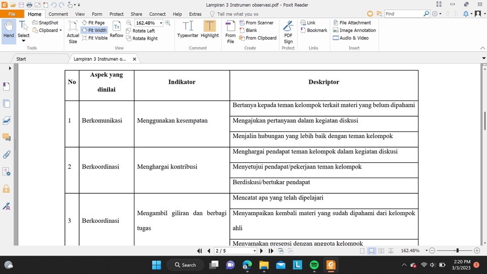 Proposal Penelitian, instrumen penelitian dan laporan magang kilat