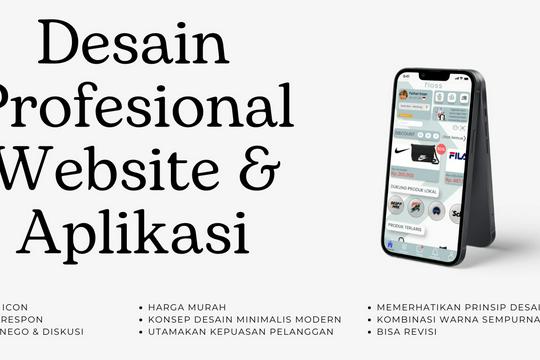 Jasa Desain Website & Aplikasi Profesional + Copywriting di Figma