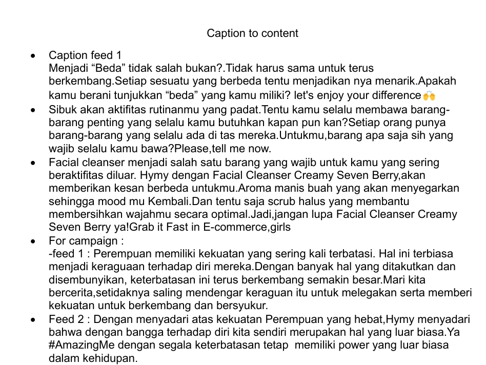 pembuatan caption konten sesuai niche perusahaan dengan berbagai gaya ...