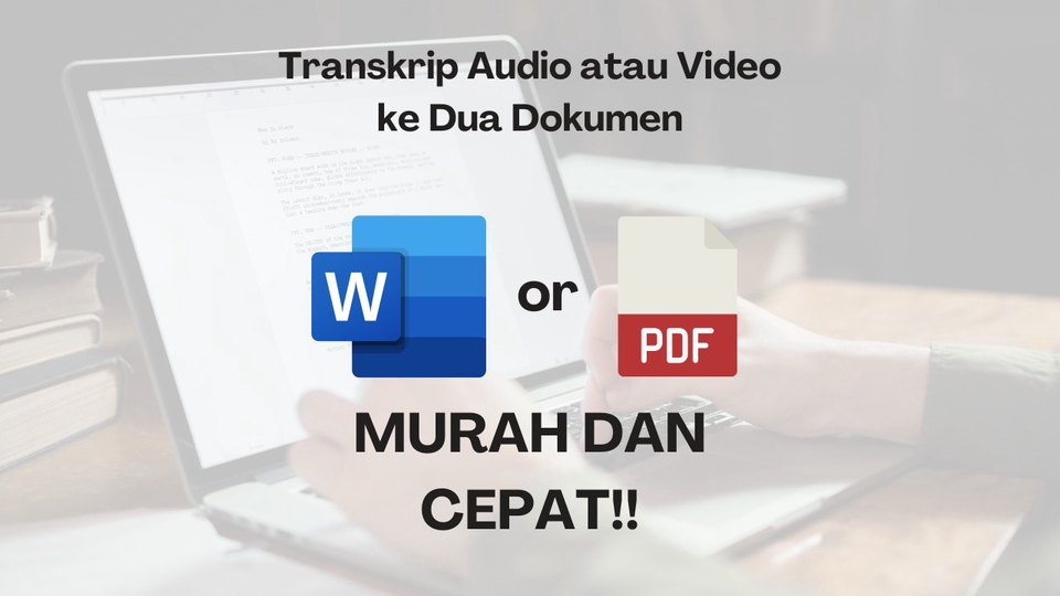 Transkrip Verbatim Audio atau Video Secara Cepat
