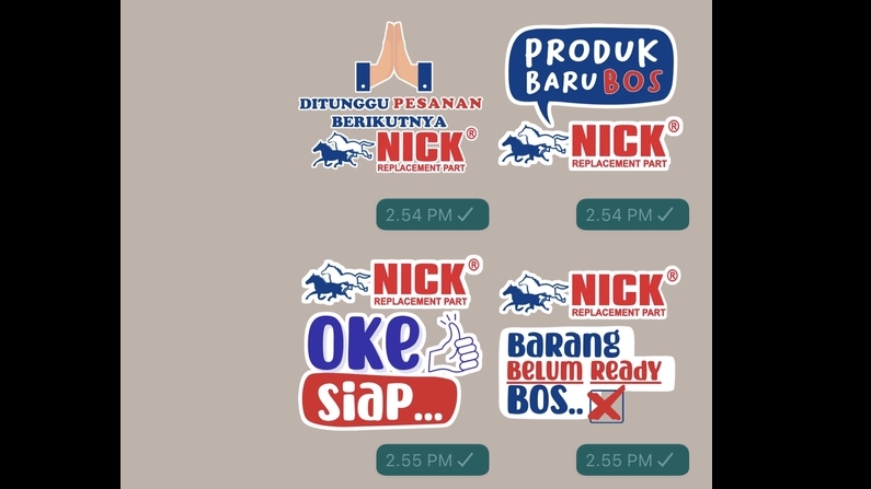 Desain Sticker olshop WA