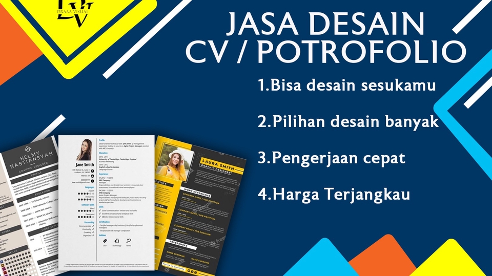 Jasa Desain CV / Portofolio