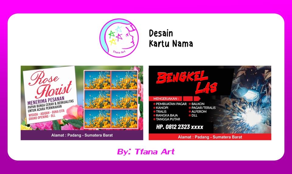 Desain Spanduk, Banner, Baliho, Stiker, Kartu Nama, Menu, DLL modern ...