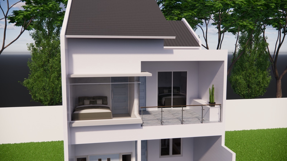 Jasa 3D Modelling Desain Rumah/Gedung & Render
