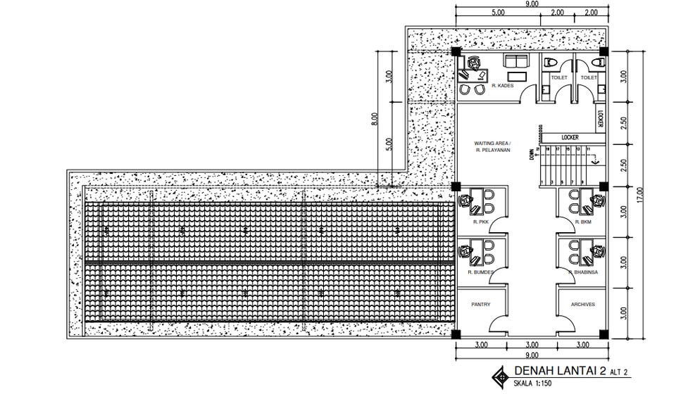 Jasa Gambar Denah dan Fasad Autocad 2d