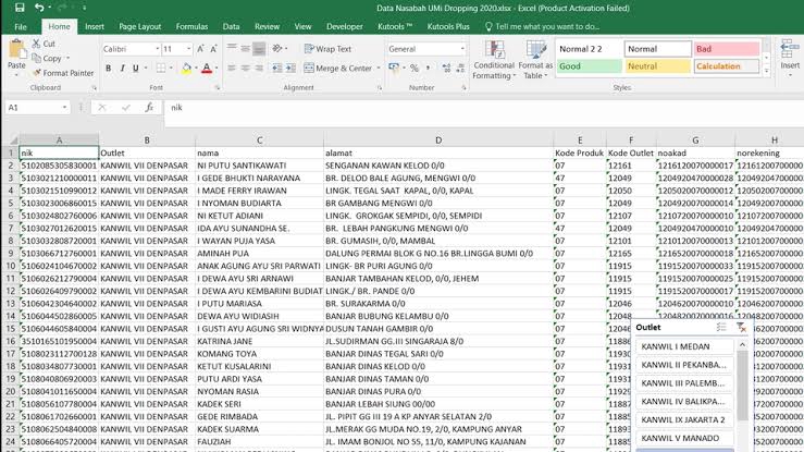 ENTRY DATA WORD EXCEL FORM CEPAT TEPAT
