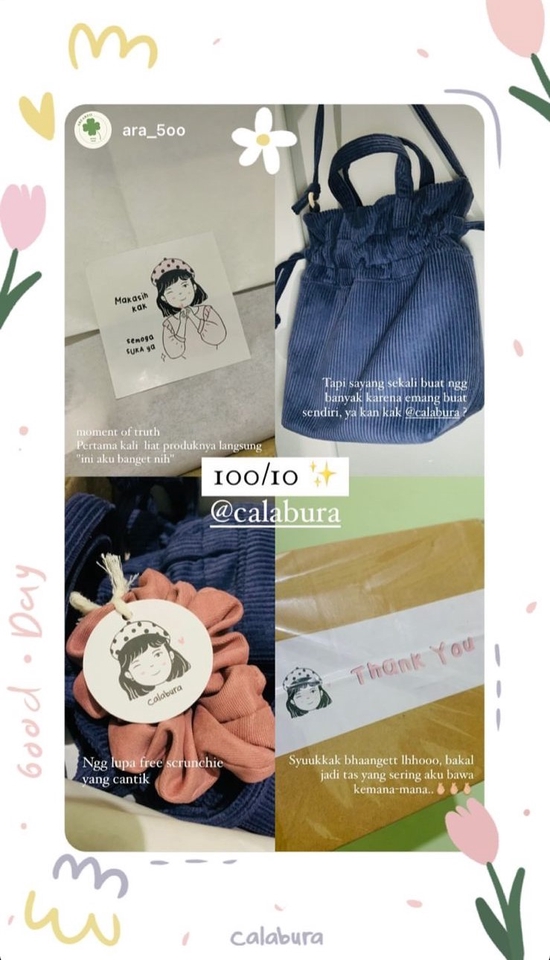 Membuat desain frame untuk repost insta stories bisnis