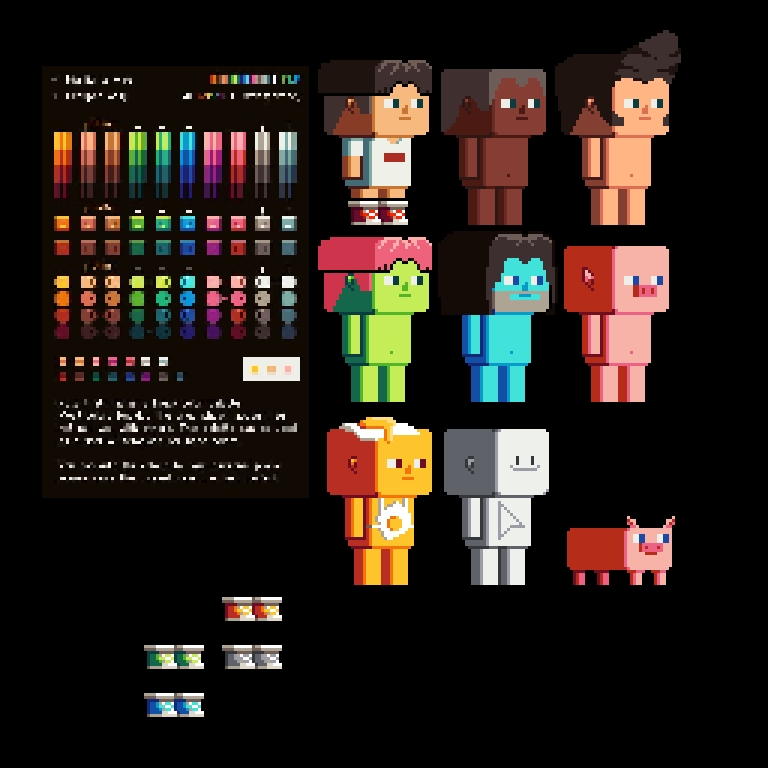 รับวาด Pixel Art สำหรับProfile, Game, Character, Map, etc.