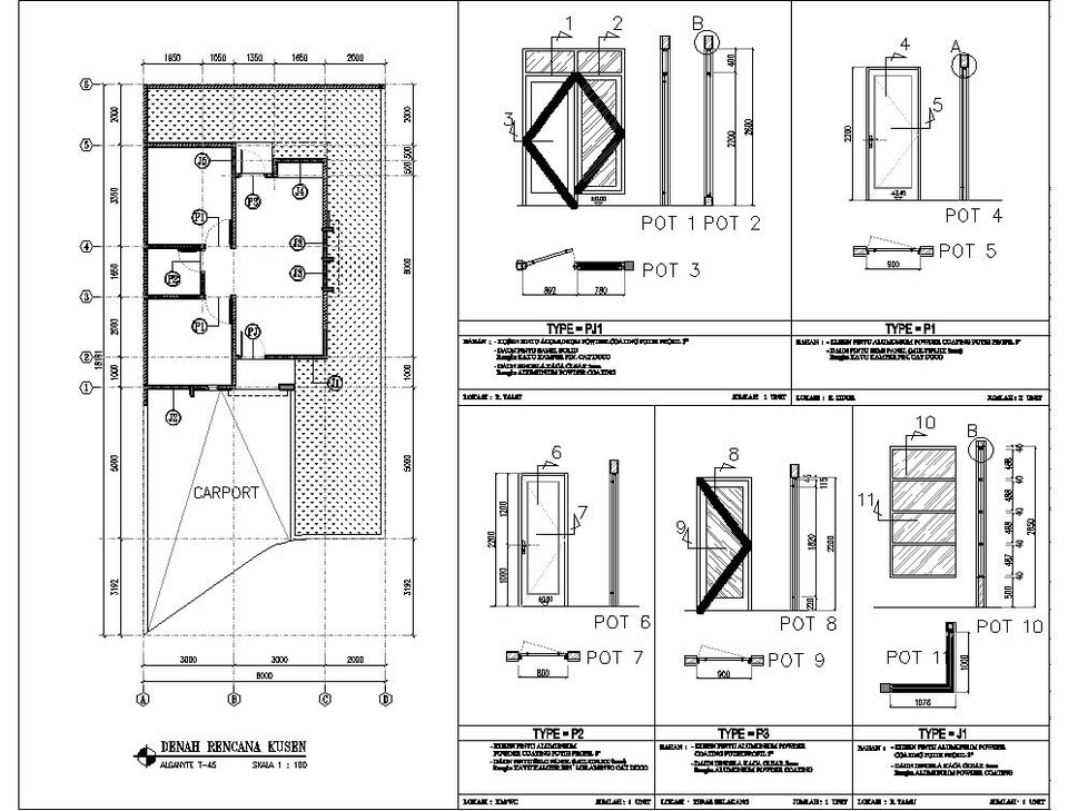 Drafter Gambar DED, Redrawing / Convert PDF, JPG to DWG