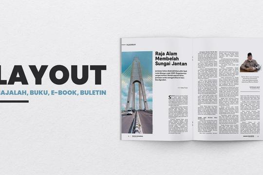 Layout Majalah, Buku, dan Buletin.