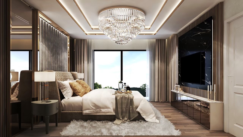 Interior Design // 3D Render Perspective , 2D Drawing