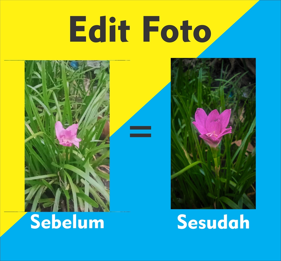 Desain banner poster 1 hari jadi