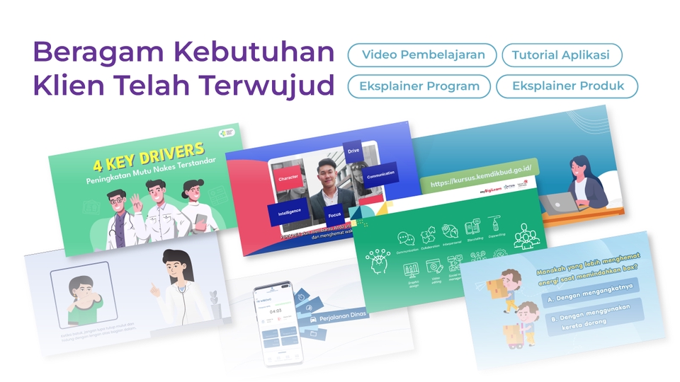 Jasa Video Animasi Explainer Durasi Up To 3 Menit + BONUS TEASER