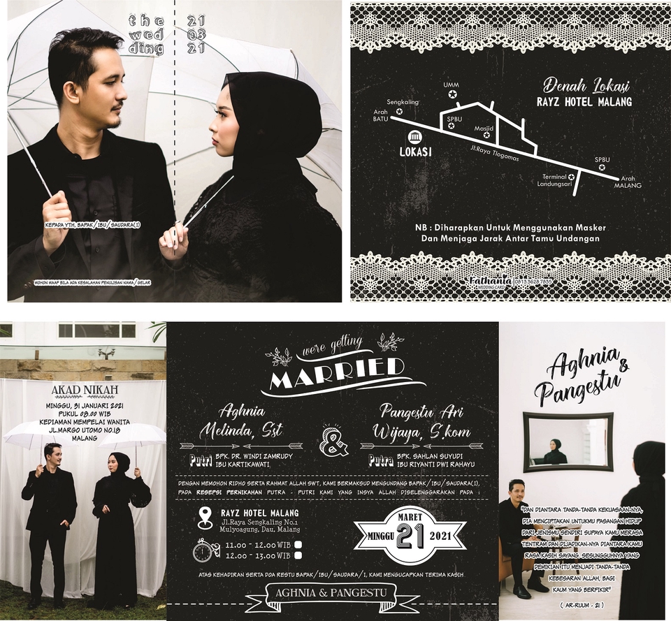 Desain Undangan Custom Pernikahan, UlTah, Khitan,dll. sampai Setting ...