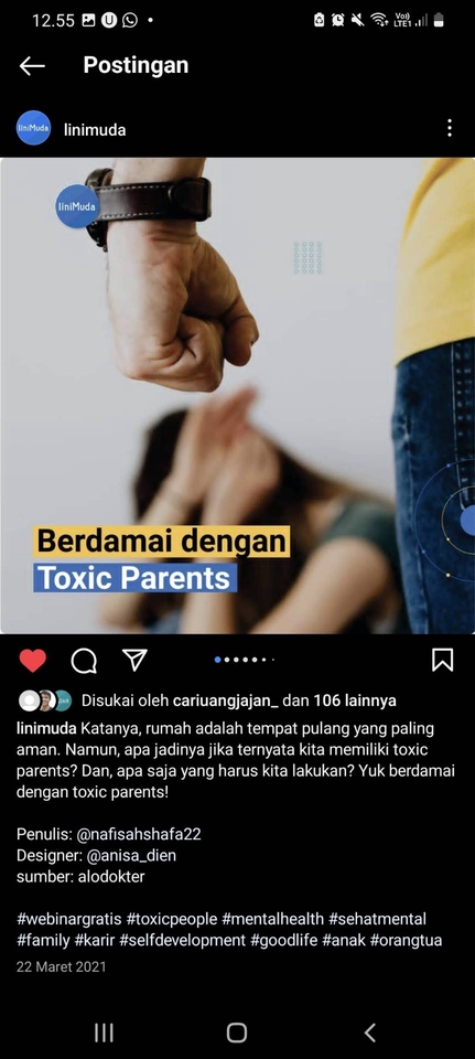 Penulisan Draft Copywrite Konten Feeds Instagram Sehari Jadi