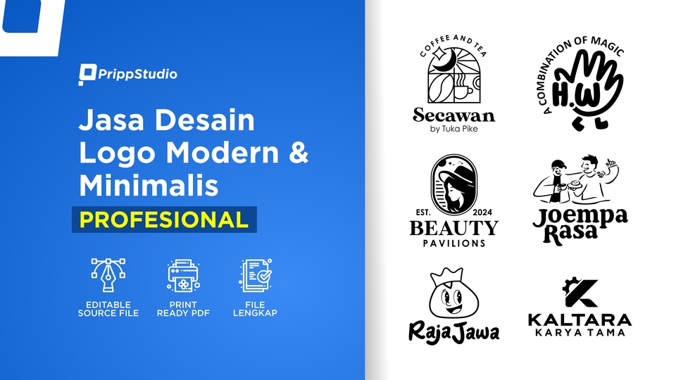 DESAIN LOGO MINIMALIS, MODERN LOGO PROFESIONAL Free Konsultasi