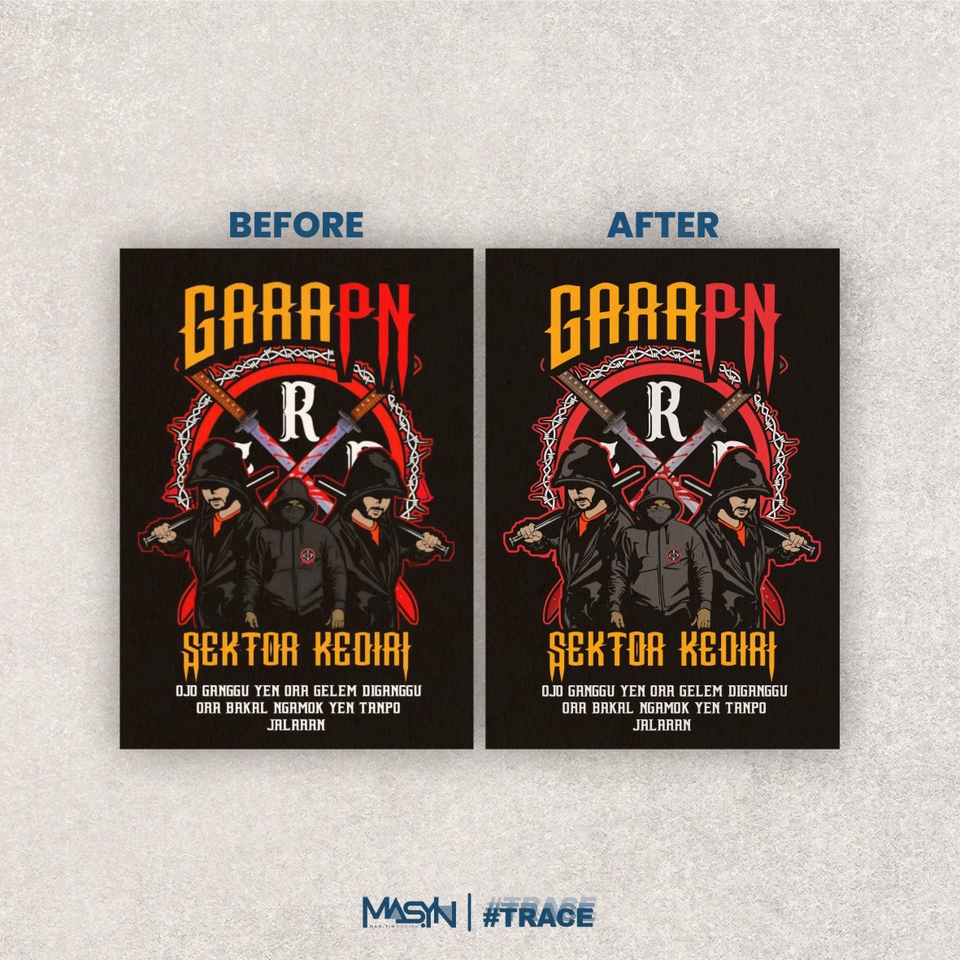 TRACING GAMBAR BITMAP TO VECTOR
