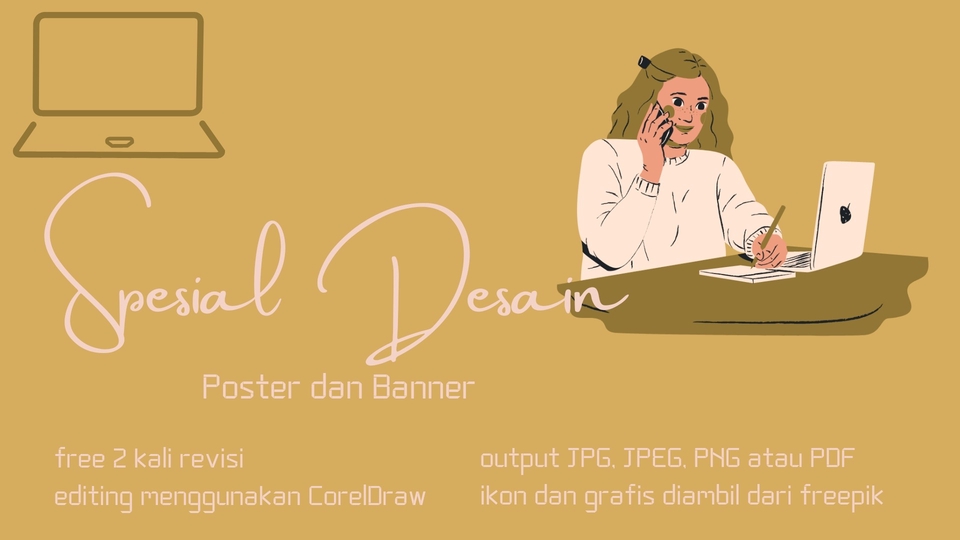 Pembuatan Desain Banner dan Poster (free 2 kali revisi)