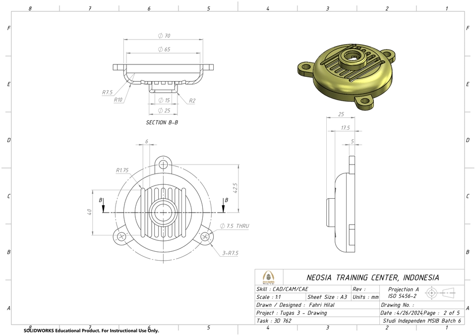 Design 2D/3D Mechanical Drawing Part | Solidworks, Inventor, or AutoCAD