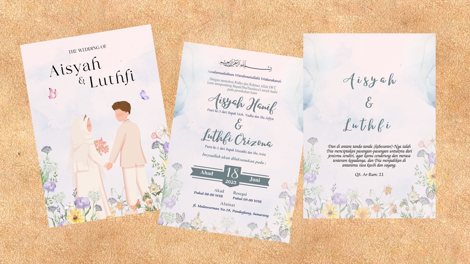 Jasa Desain Undangan Pernikahan Exclusive, Variatif, dan Elegan