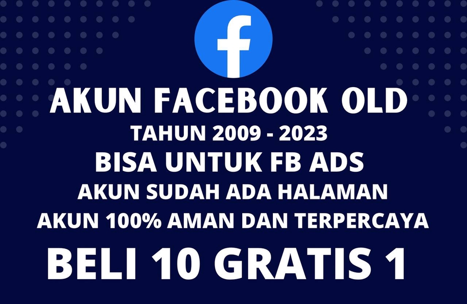 Jasa 1 Akun Facebook OLD / Facebook Tua Bisa Untuk Spam, Ads dll, Login ...