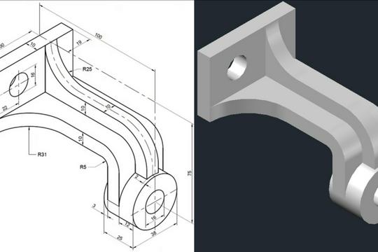 CAD 3D Mechanical Part Murah