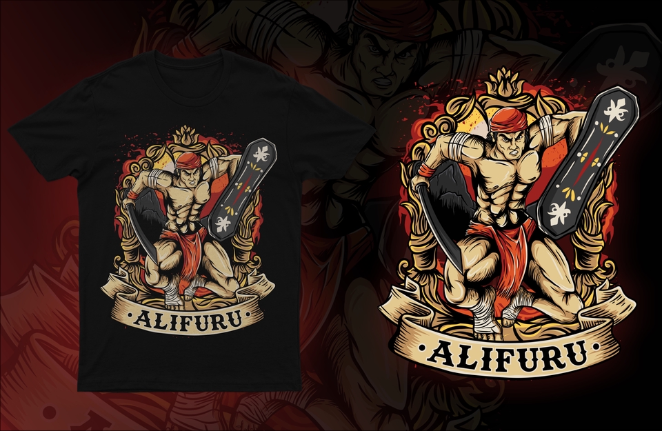 DESAIN KAOS / T-SHIRT CUSTOM ILLUSTRASI ART WORK UNLIMITED REVISI