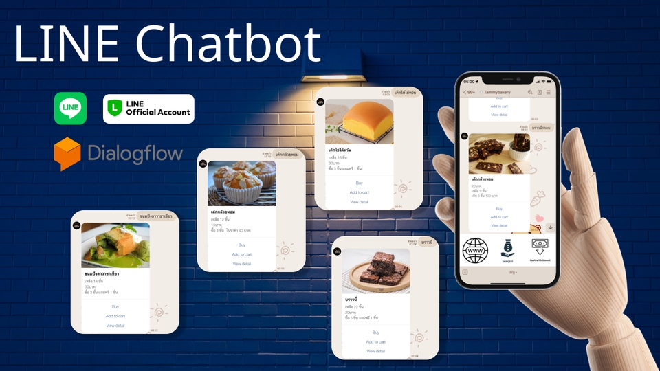 รับทำ Line Chatbot (Flex Message Templat, Rich Menu , ข้อความโต้ตอบ)
