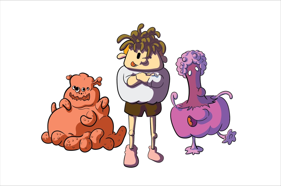 Desain Kartun Karakter Imut, Lucu dan Unik untuk berbagai keperluan