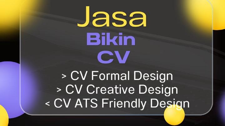 CV dan surat lamaran kerja Profesional | CV Creative design dan ATS ...