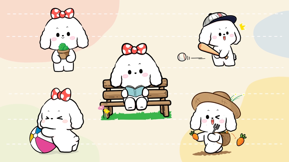 รับออกแบบ Line Sticker ตาม Style ที่คุณต้องการ!!