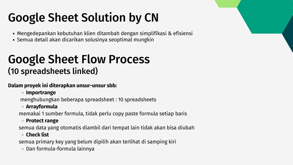 Google Sheets Spreadsheets Problem Solving, Pengolahan Data, Dashboard, Simplifikasi