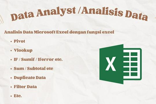 DATA ANALYST / ANALISIS DATA, DATA SALES MONITORING