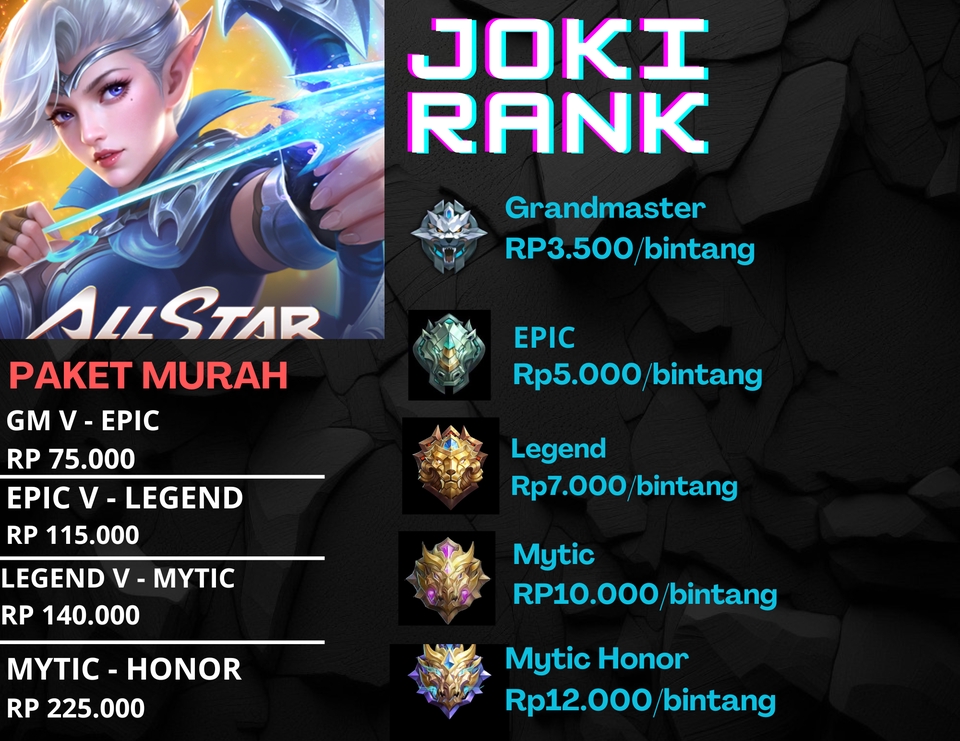 JOKI MOBILE LEGEND BANG BANG