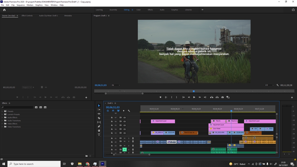 EDIT VIDEO YOUTUBE, MV, FILM PENDEK (2 HARI SELESAI)