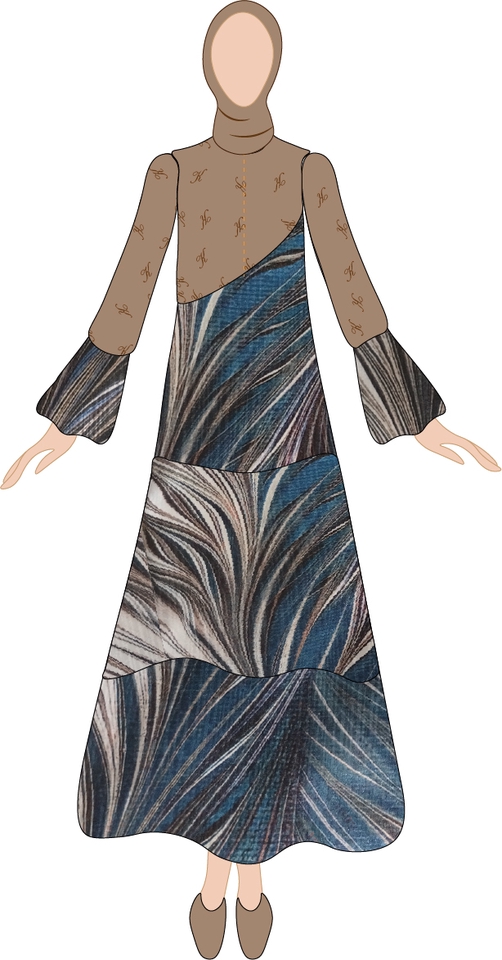 Desain Sketch Baju ready to wear, dress, tugas fashion design