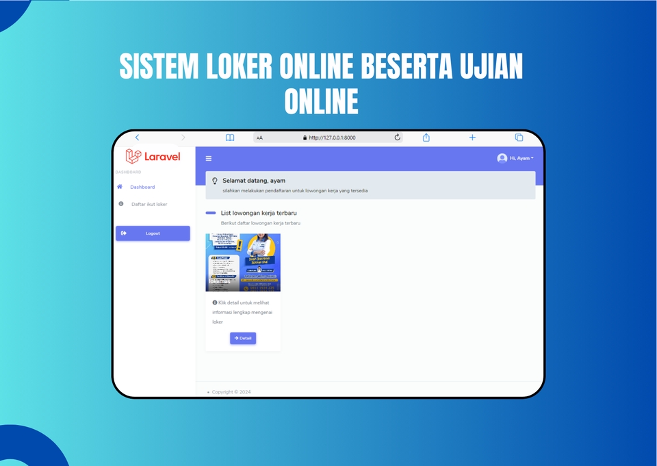 Jasa Pembuatan Sistem Berbasis Web Untuk Tugas Kuliah ,Skripsi, ataupun ...