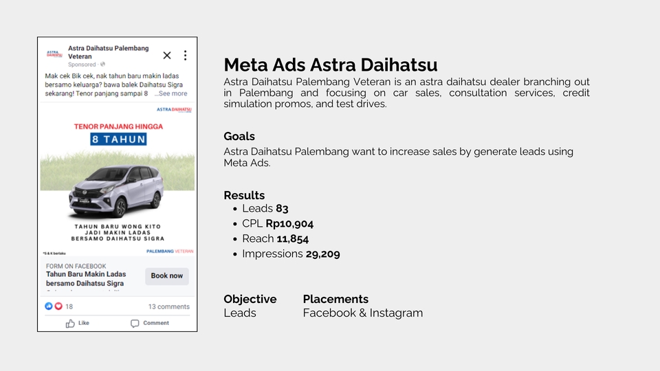 Facebook Ads Reguler | Facebook Collaborative Ads (CPAS) | TikTok Ads