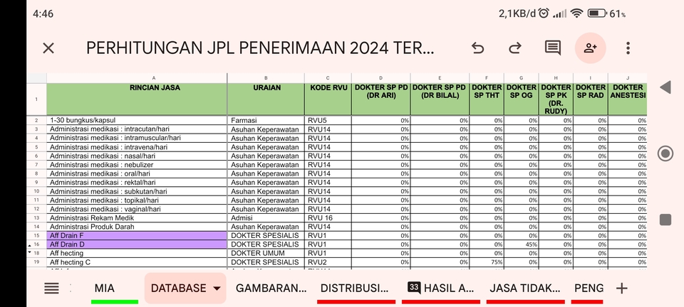 Entri Data Excel dan Google Sheet
