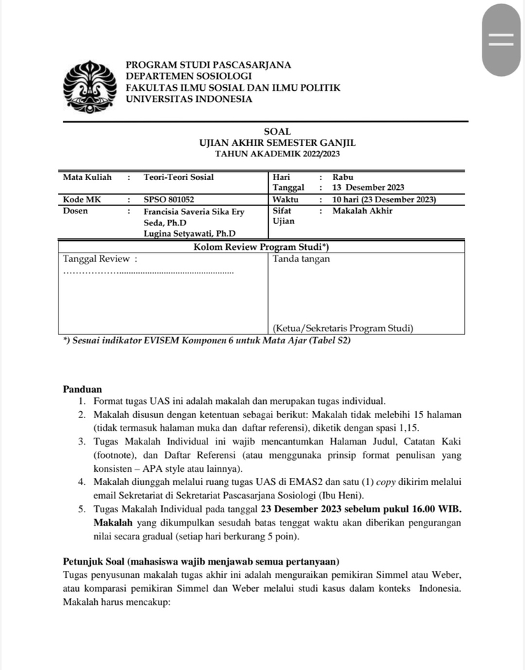 Pengerjaan Tugas dan Review Jurnal ilmiah berkaitan dunia kesehata